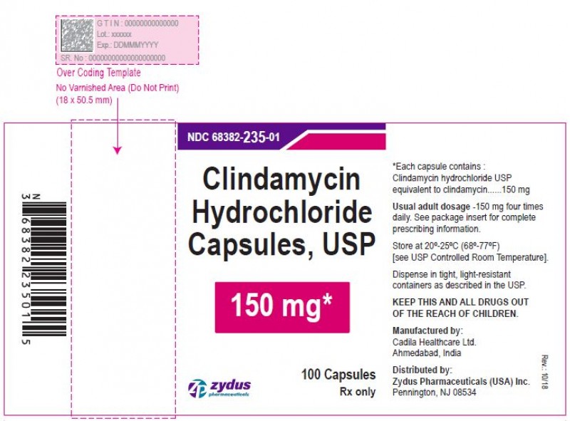ENACIN-C (CLINDAMYCIN) 300MG CAPS 100' (SINGLE)